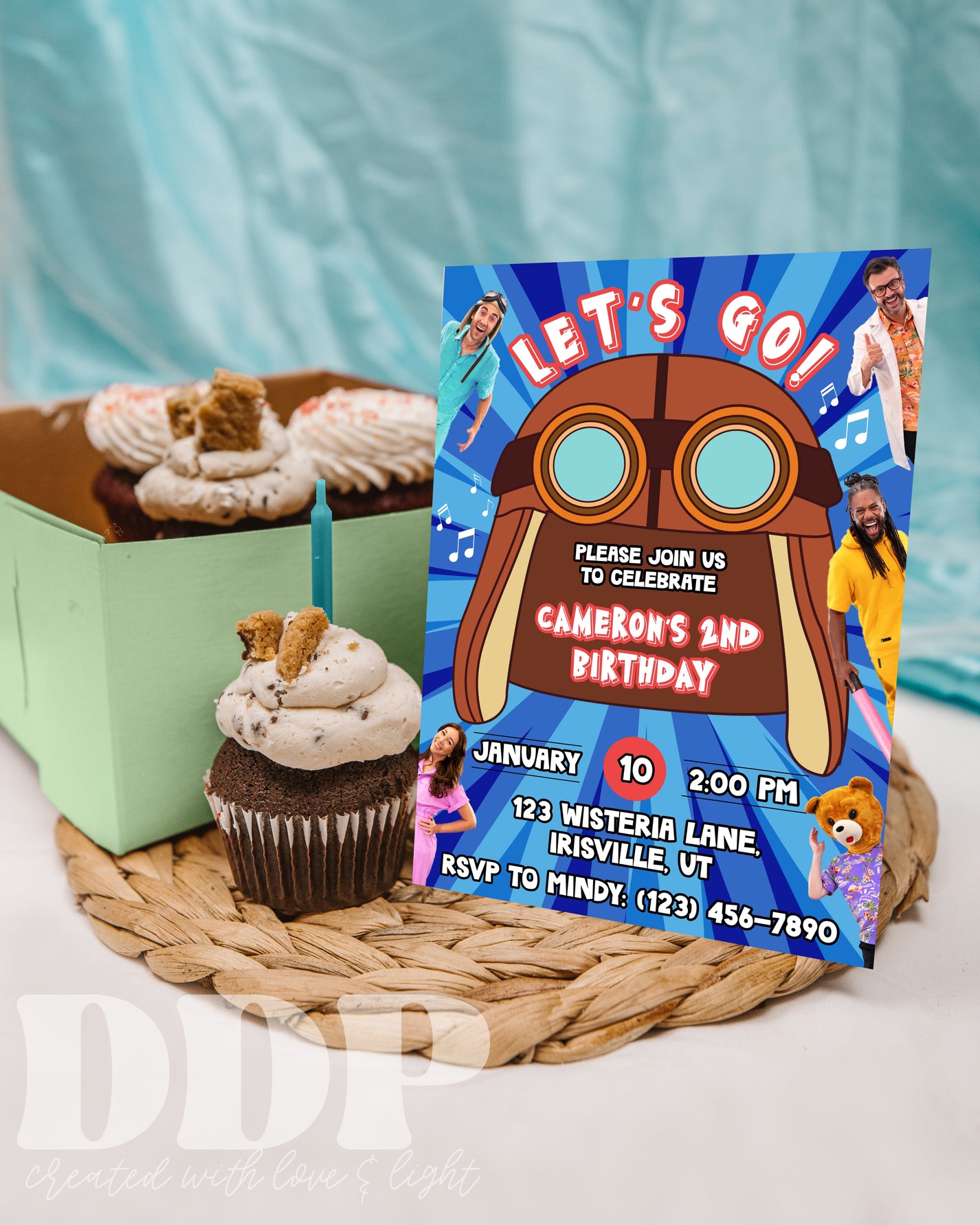 Danny Go Birthday Invitation | Boys Birthday Invite | Danny Go Party T ...