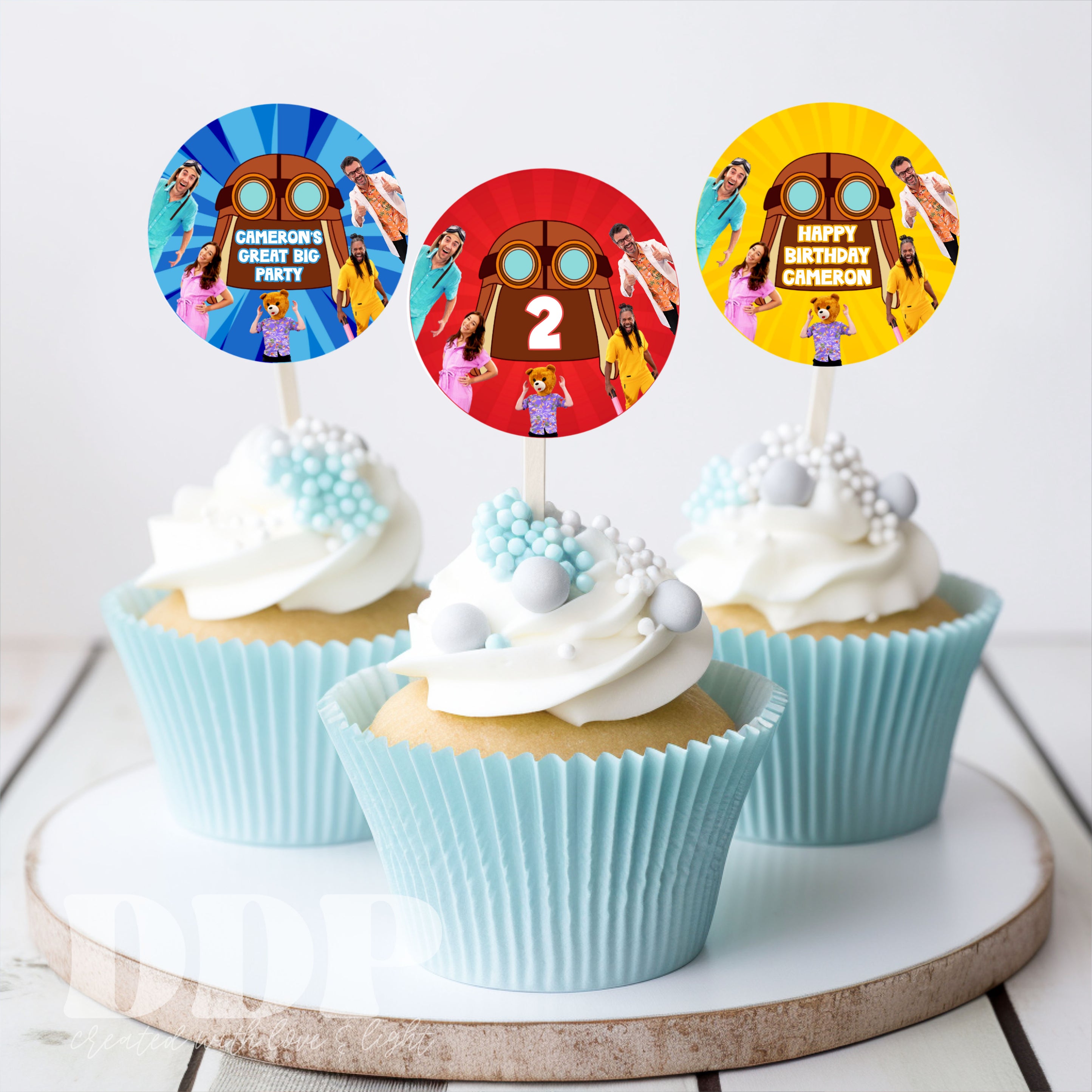 Danny Go Cupcake Toppers | Great Big Party Cupcake Toppers | Danny Go ...