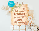 Peter Pan Welcome Sign | Neverland Printable Party Decor | Never Grow ...