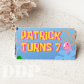Spongebob Chocolate Bar Label | Printable Colorful Spongebob Party Dec ...