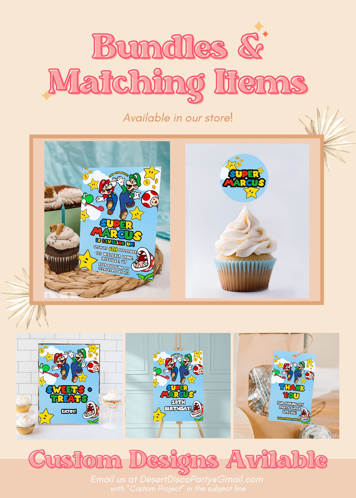 Super Mario Water Bottle Label | Super Mario Brothers Birthday Printab ...