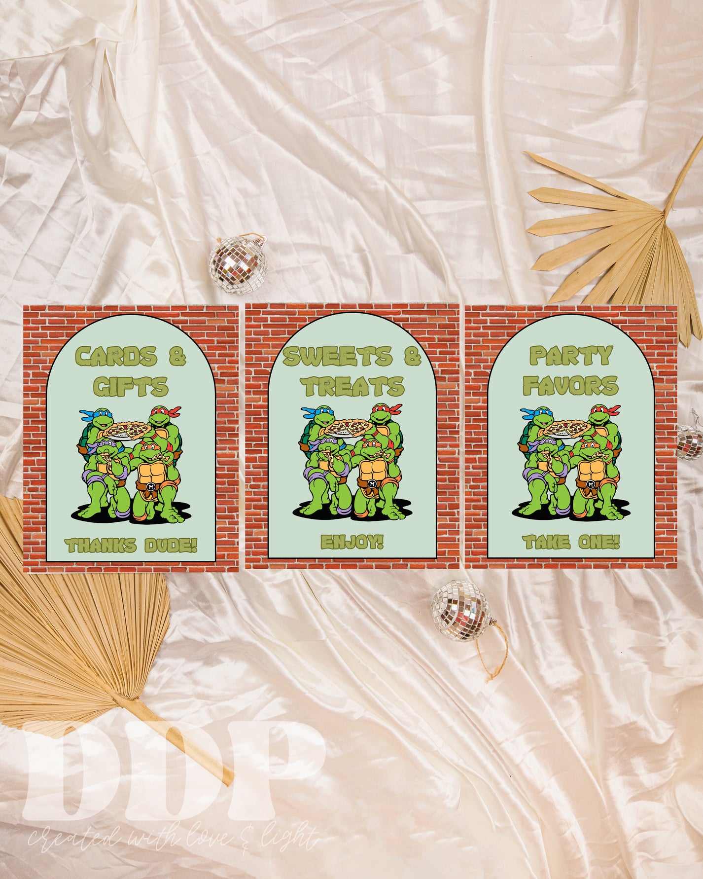 TMNT Birthday Party Table Sign | Teenage Mutant Ninja Turtles Printabl ...