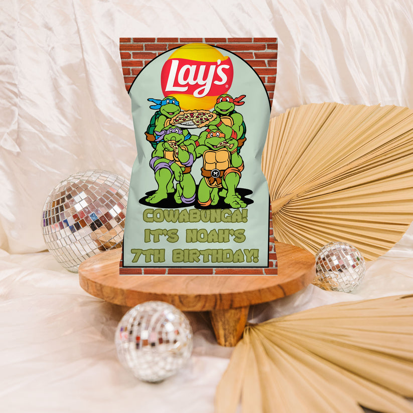 TMNT Chips Bag Label | Teenage Mutant Ninja Turtles Printable Party De ...