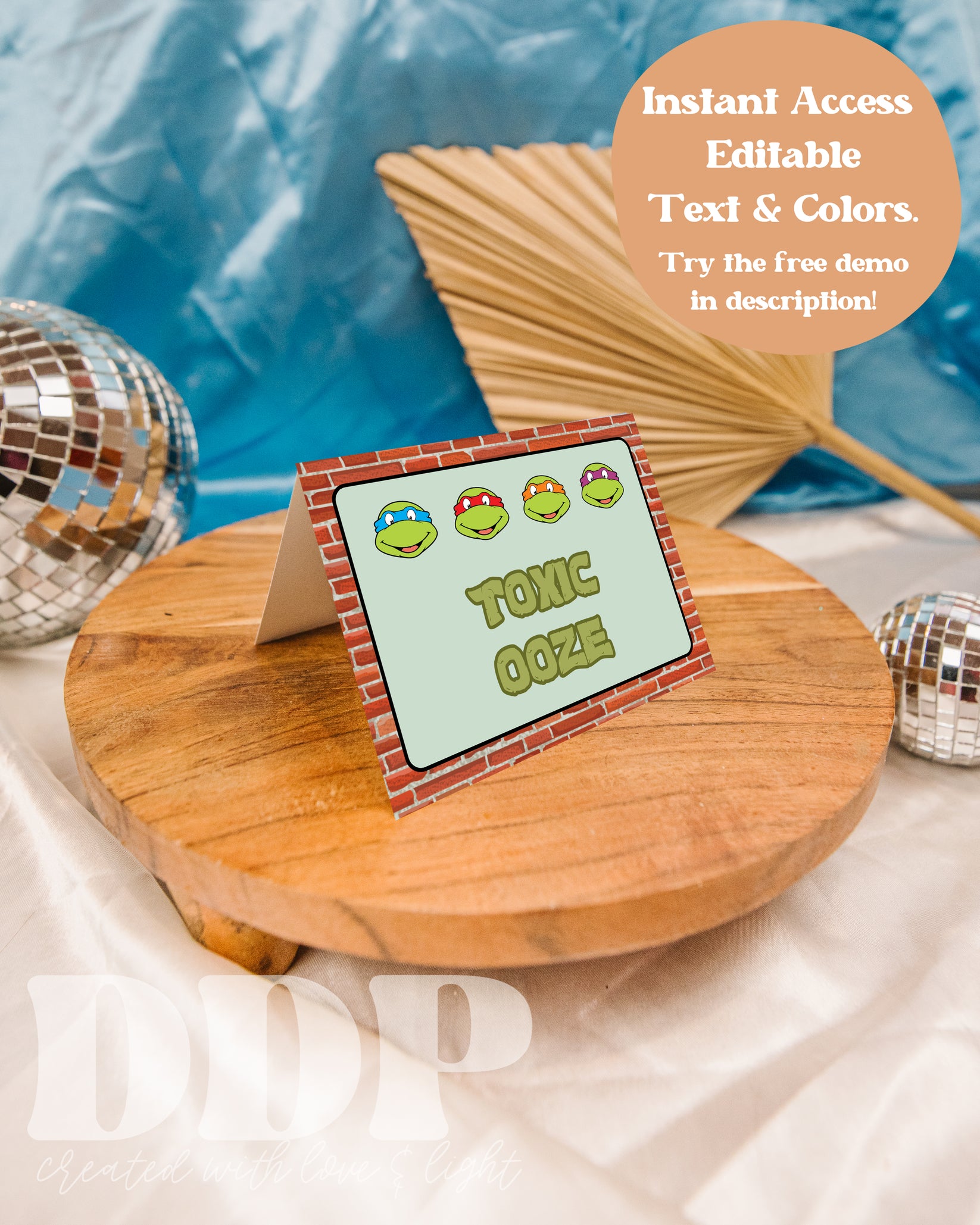 TMNT Food Tent Label | Teenage Mutant Ninja Turtles Printable Party De ...