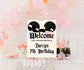 Disneyland Inspired Welcome Sign | Vintage Disneyland Printable Party ...
