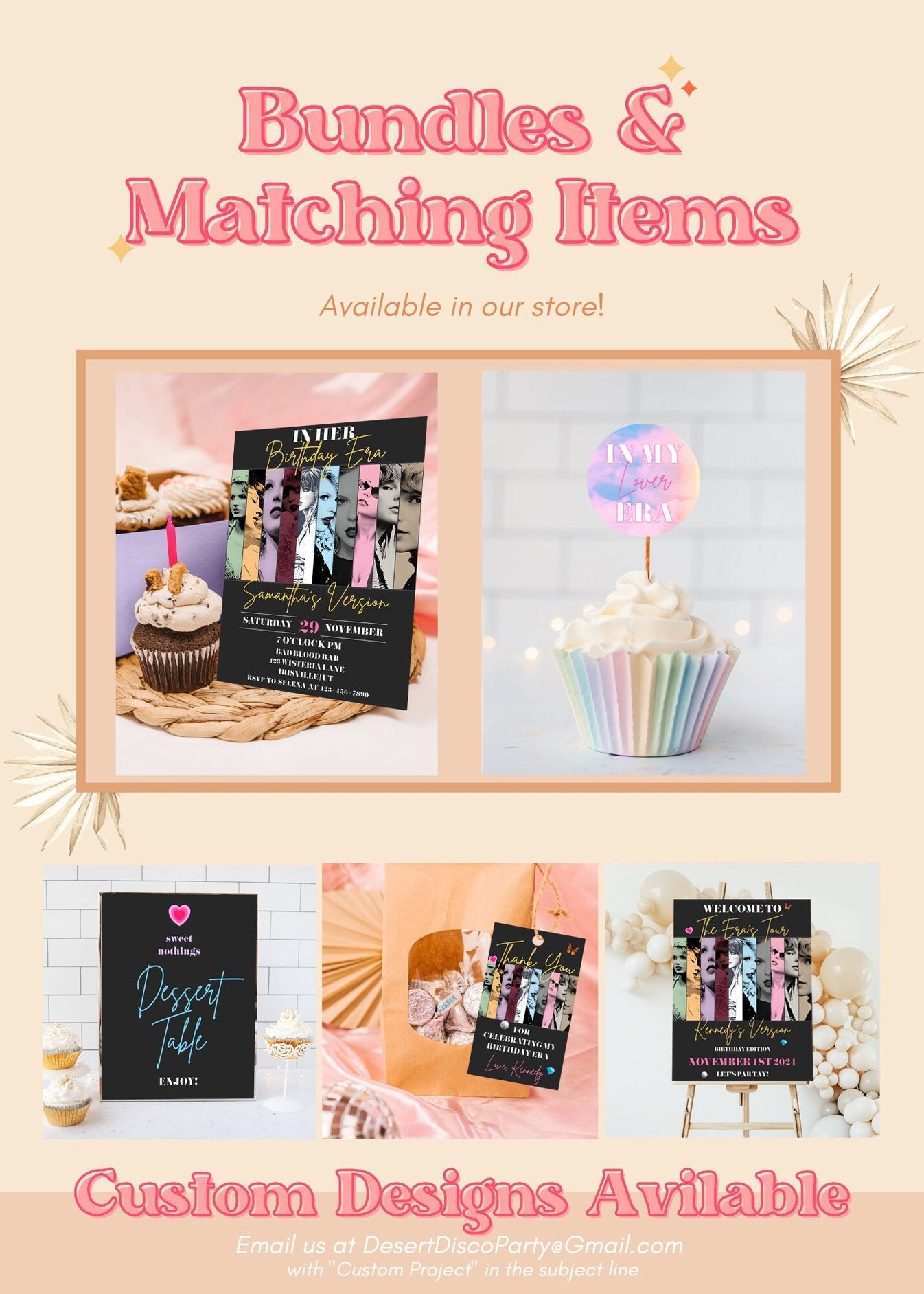 Eras Tour Welcome Sign | Swiftie Eras Birthday Printable Party Supplie ...