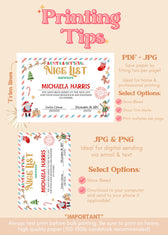 Santa Claus Official Nice List Editable Certificate | Elf on a Shelf L ...