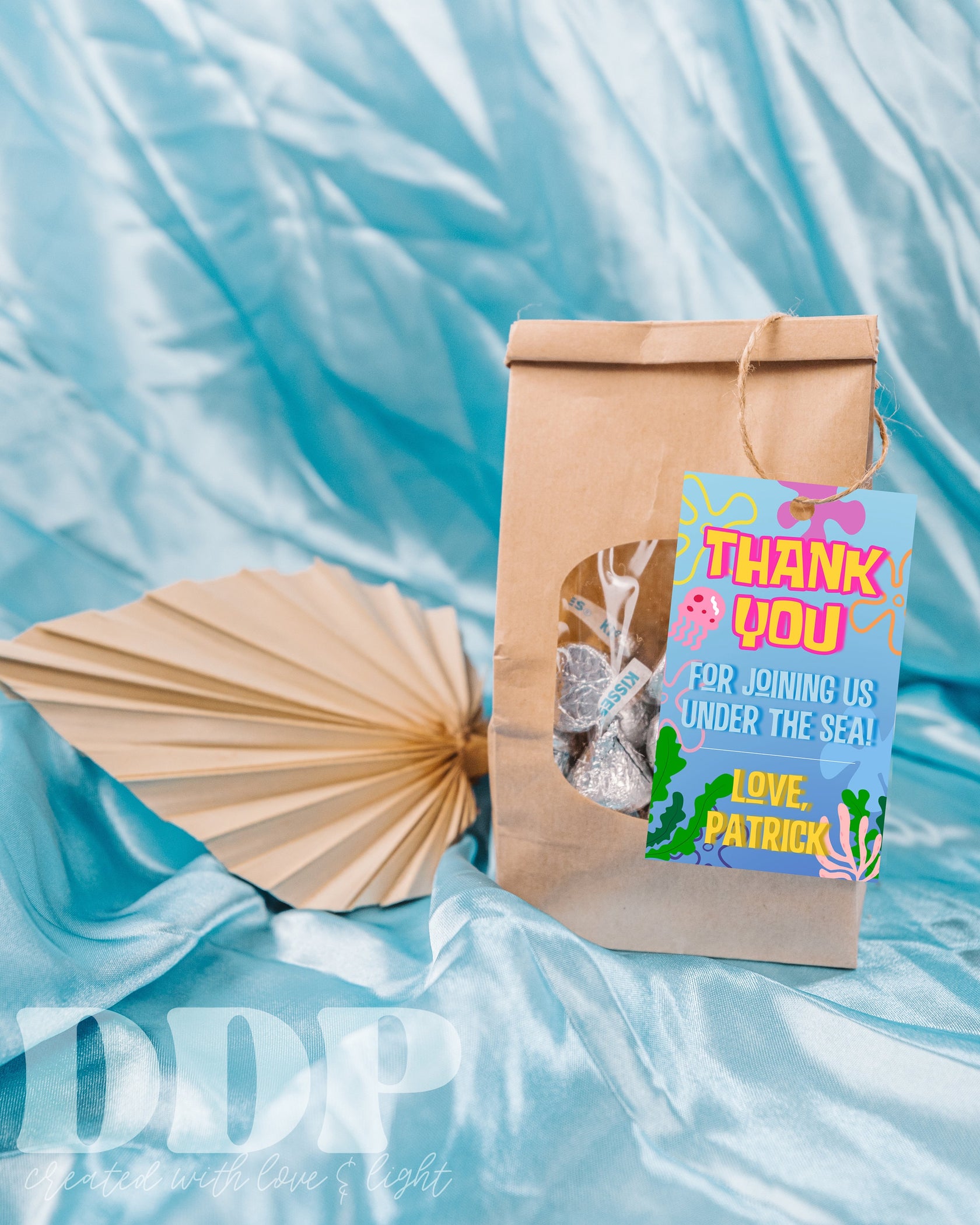 Colorful Spongebob Birthday Gift Tag | Spongebob Party Editable Favor ...