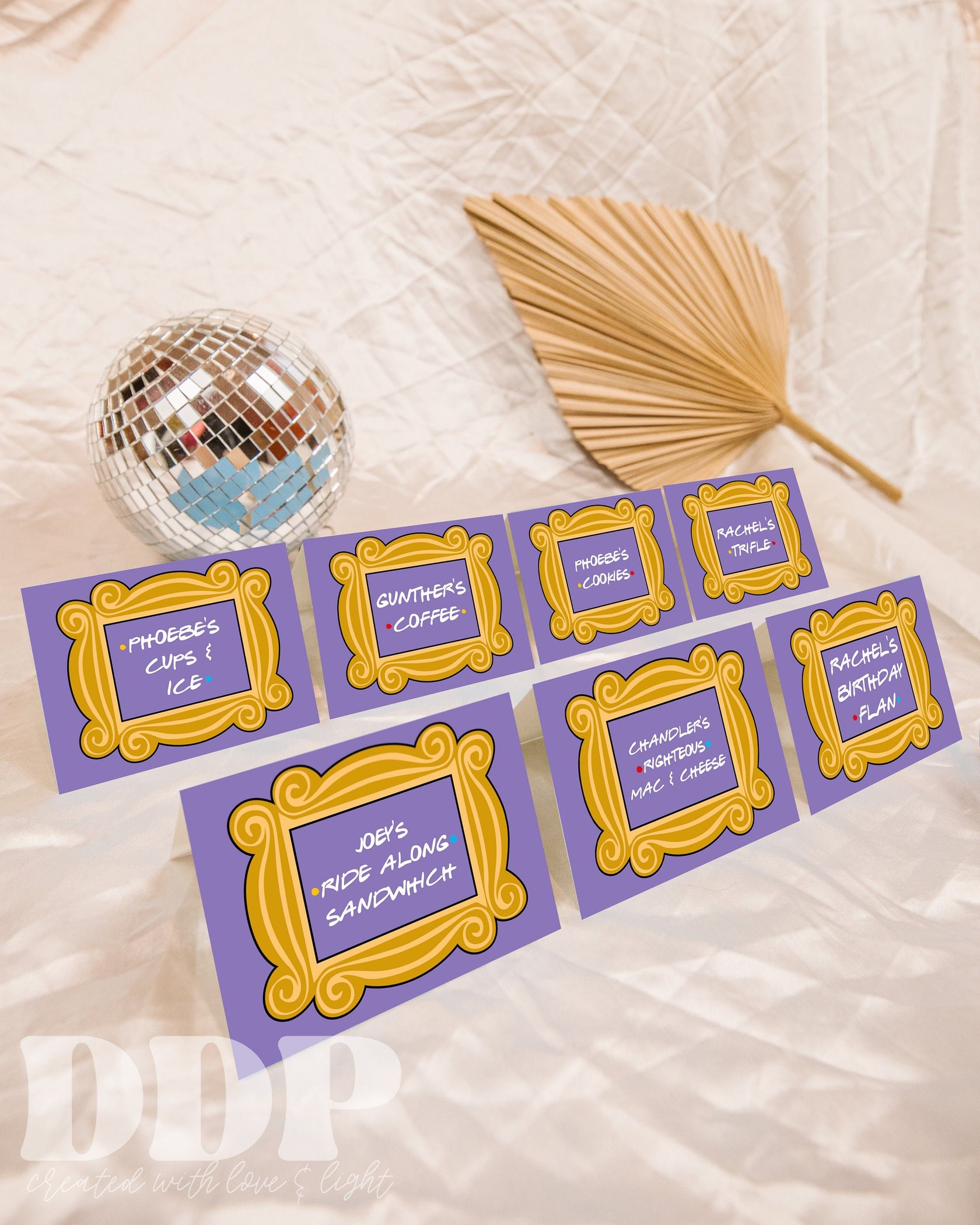 Friends Food Labels | Friends Themed Birthday Party Decor Editable Buf ...