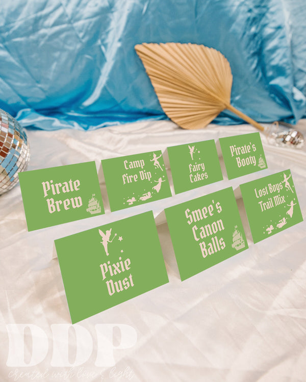 Peter Pan Food Tent Label | Neverland Birthday Party Supplies | Never ...